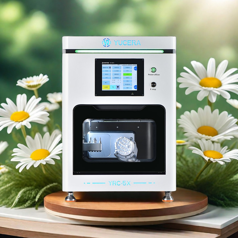 Mesin Penggilingan CNC Mini Kompak Yucera Lab Gigi 5 Axis CAD CAM ...
